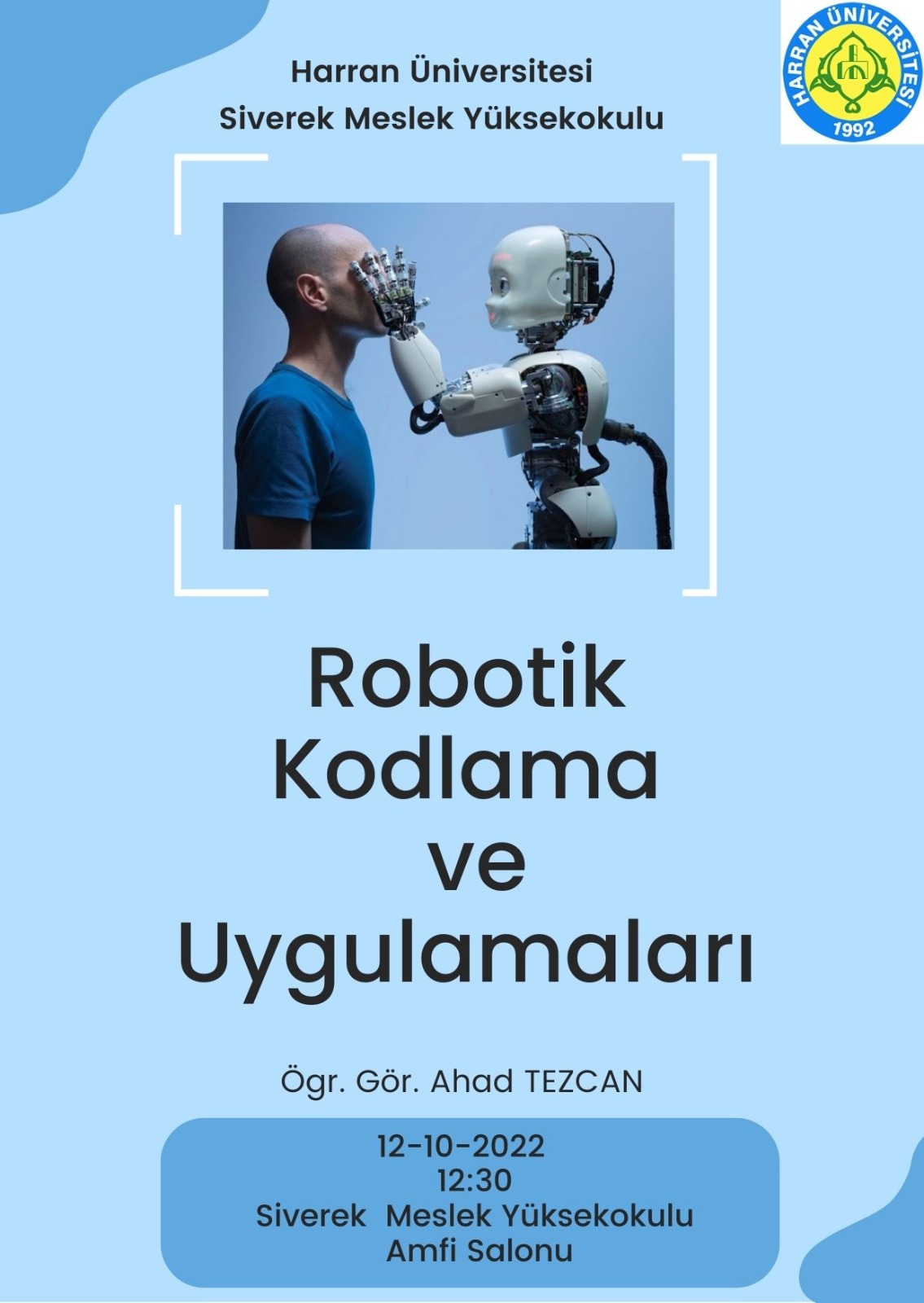 Bilgisayar Programcılığı Bölümü Öğrencilerine Robotik Kodlama ve Uygulamaları Hakkında ...